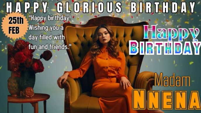 Joyful Happy Birthday Celebration Youtube Thumbnail Template | PosterMyWall
