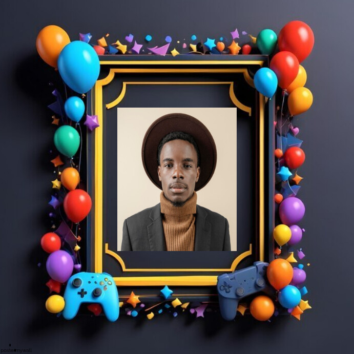 Joyful Happy Birthday Frame Design Instagram Template | PosterMyWall