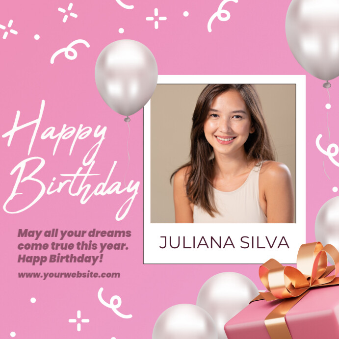 Copy of Joyful Happy Birthday Instagram Post | PosterMyWall