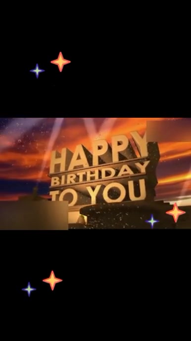 Joyful Happy Birthday Instagram Reel Template | PosterMyWall