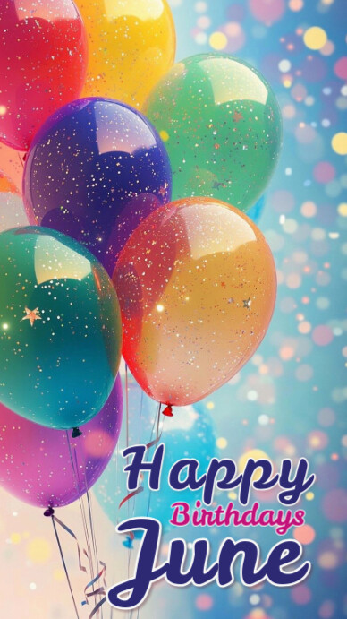 Copy of Joyful Happy Birthday June Whatsapp Status | PosterMyWall