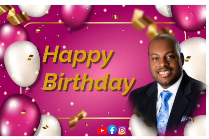 Joyful Happy Birthday Label Template | PosterMyWall