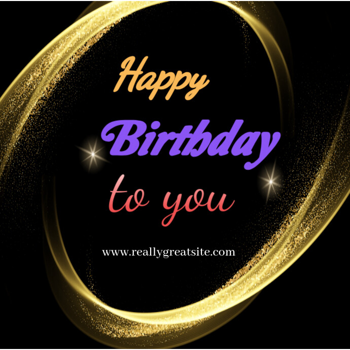 Joyful Happy Birthday To You Logo Template | PosterMyWall