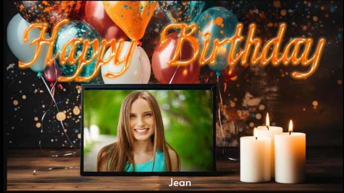 Joyful Happy Birthday Youtube Thumbnail Template | PosterMyWall
