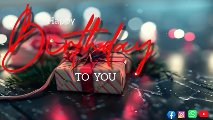 Joyful Happy Birthday Youtube Thumbnail Template | PosterMyWall