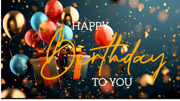 Joyful Happy Birthday Youtube Thumbnail Template | PosterMyWall