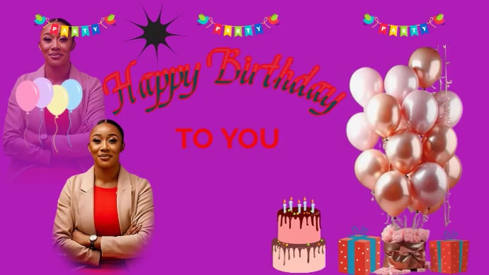 Joyful Happy Birthday Youtube Thumbnail Template | PosterMyWall