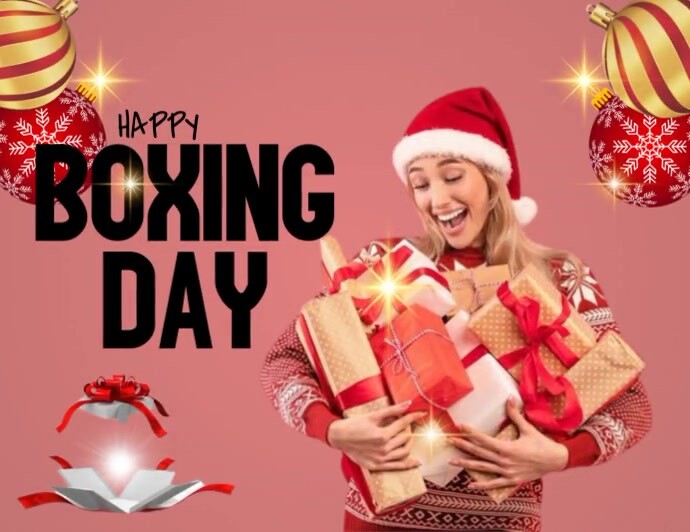 Joyful Happy Boxing Day Flyer (us Letter) Template | PosterMyWall