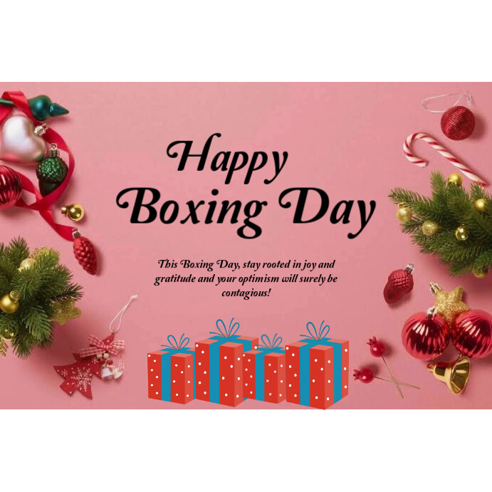Joyful Happy Boxing Day Instagram Post Template | PosterMyWall