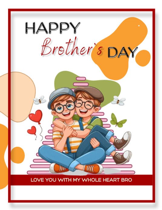 Copy of Joyful Happy Brother's Day Flyer (us Letter) | PosterMyWall