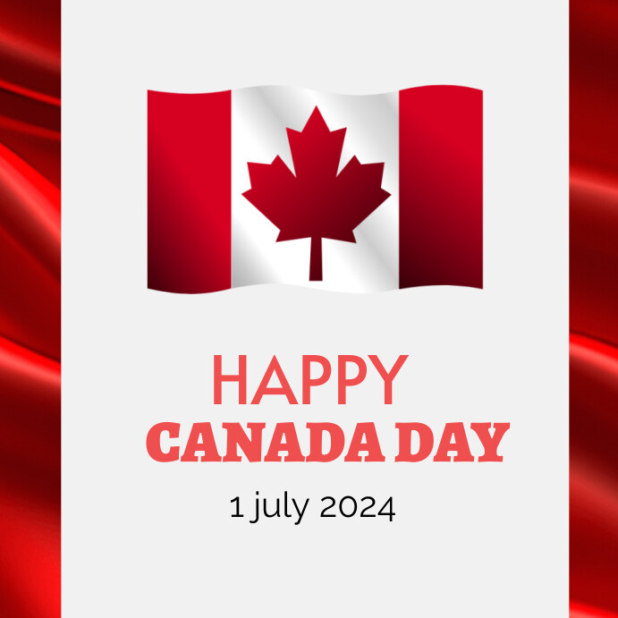 Joyful Happy Canada Day Instagram Post Template | PosterMyWall