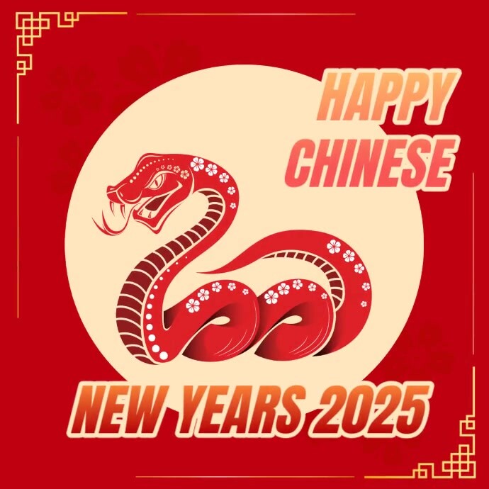 Joyful Happy Chinese New Years Instagram Post Templat | PosterMyWall