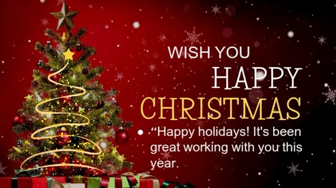 Joyful Happy Christmas Digital Display (16:9) Template | PosterMyWall