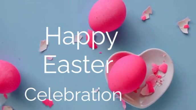 Joyful Happy Easter Celebration Digital Display (16:9) Template ...