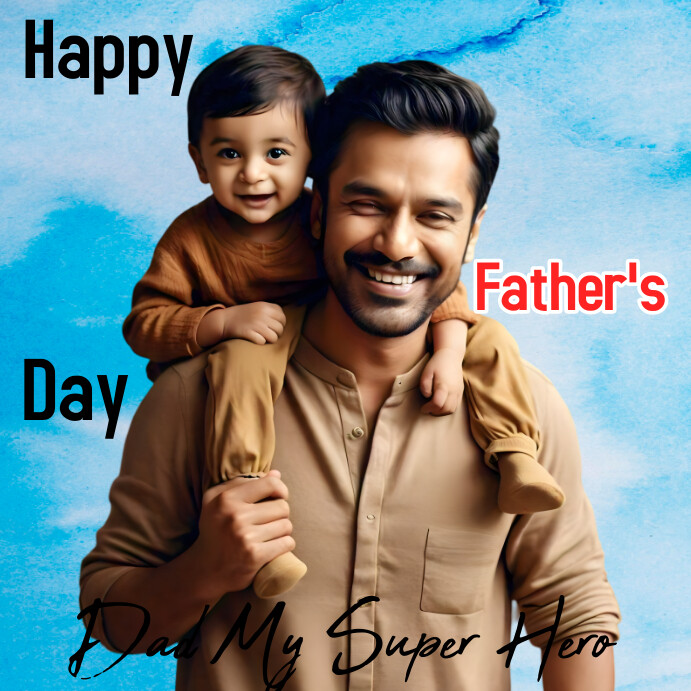 Copy of Joyful Happy Father's Day Instagram Post | PosterMyWall