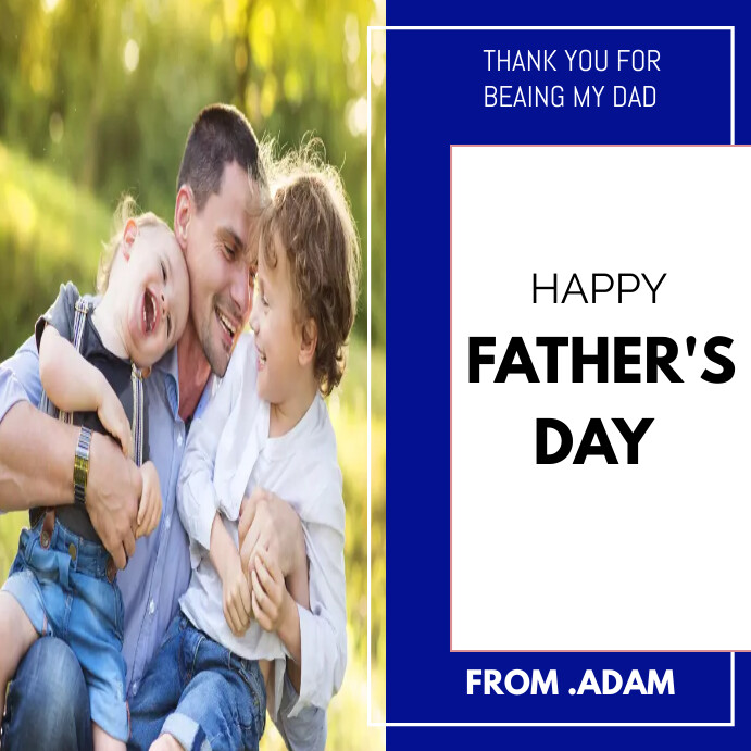 Plantilla de Joyful Happy Father Day Instagram Post Insta | PosterMyWall