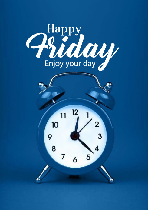 Plantilla de Joyful Happy Friday A4 | PosterMyWall