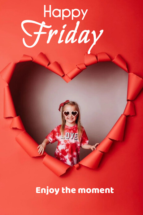 Plantilla de Joyful Happy Friday Banner 4' × 6' | PosterMyWall