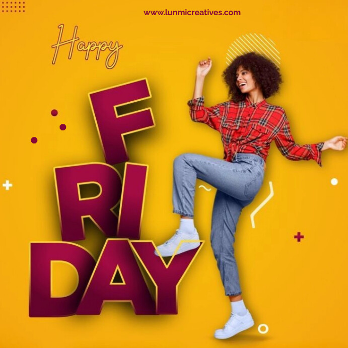 Joyful Happy Friday Instagram Post Template | PosterMyWall