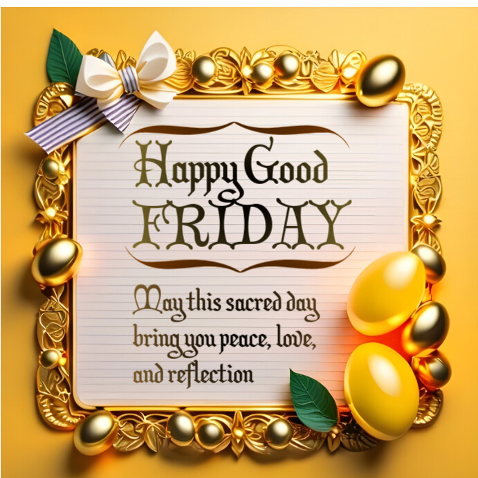 Plantilla de Joyful Happy Good Friday: May This Sacred Day Bring You ...
