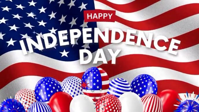 Joyful Happy Independence Day Digital Display (16:9) Template ...