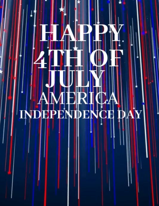 Joyful Happy Independence Day Flyer (us Letter) Template | PosterMyWall