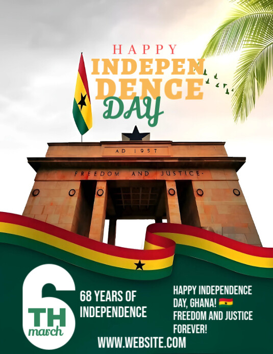 Copy of Joyful Happy Independence Day Ghana Flyer (us Letter ...