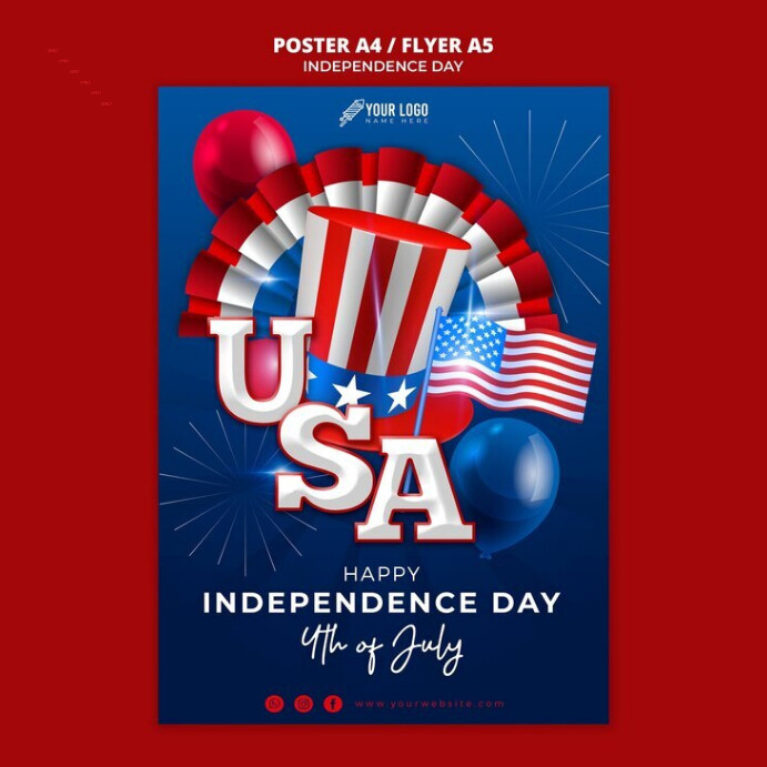Joyful Happy Independence Day Instagram Post Template | PosterMyWall