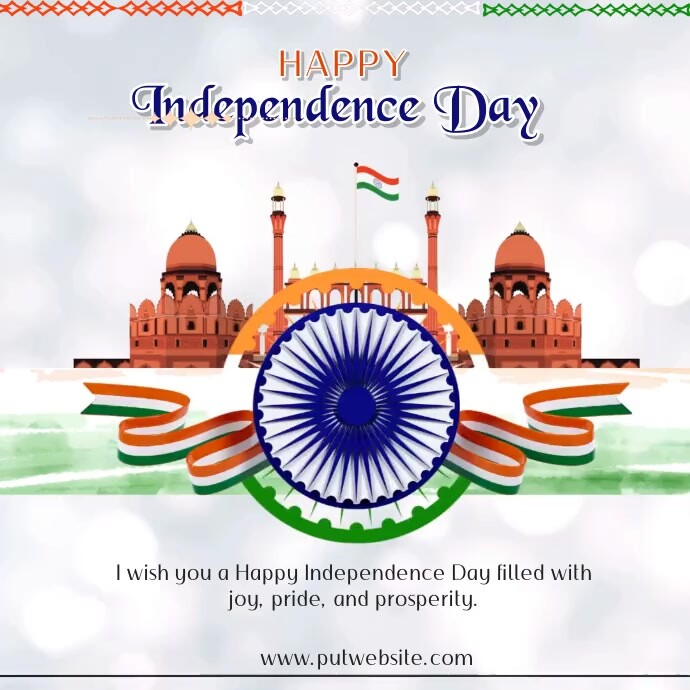 Joyful Happy Independence Day Instagram Post Template | PosterMyWall