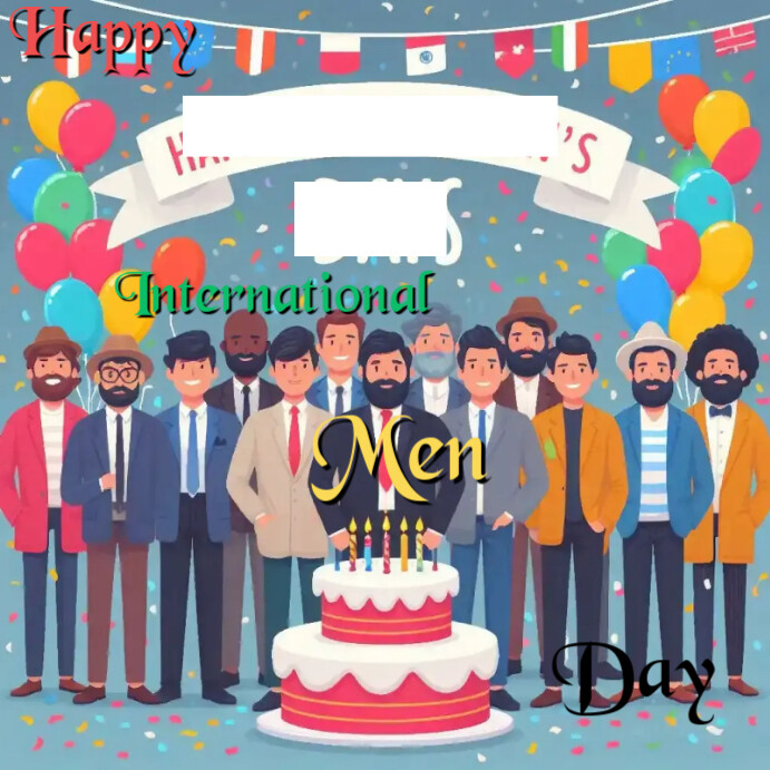 Copy of Joyful Happy International Men Day Instagram Post | PosterMyWall