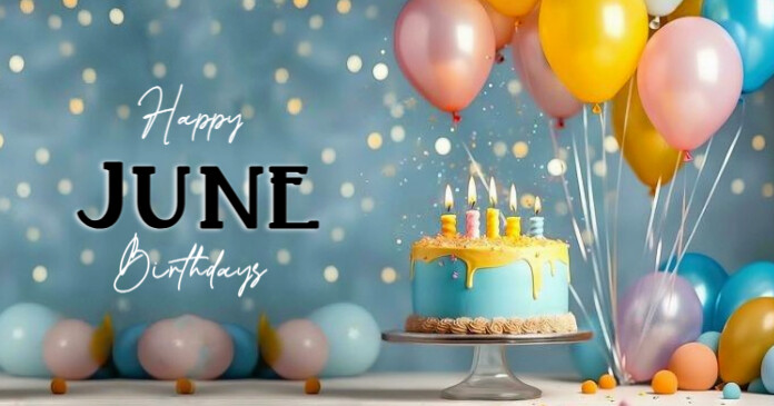 Joyful Happy June Birthdays Facebook Shared Image Template | PosterMyWall