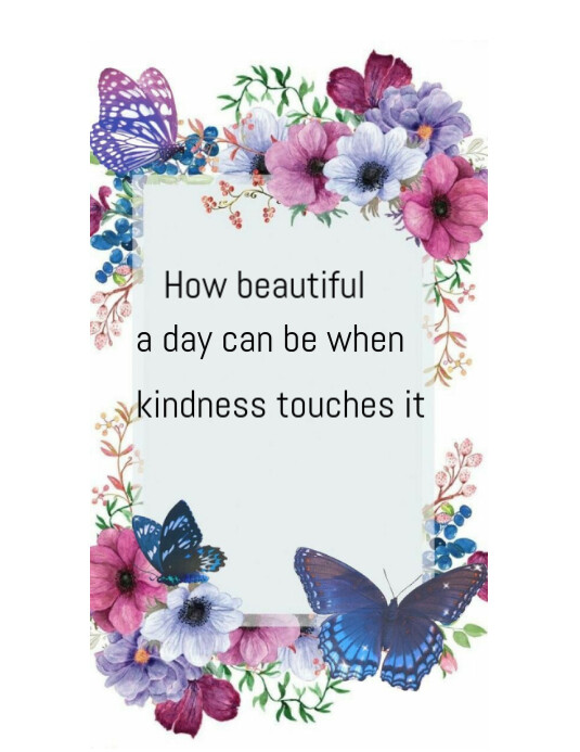 Joyful Happy Kindness Day Quotes Flyer (us Letter) Template | PosterMyWall