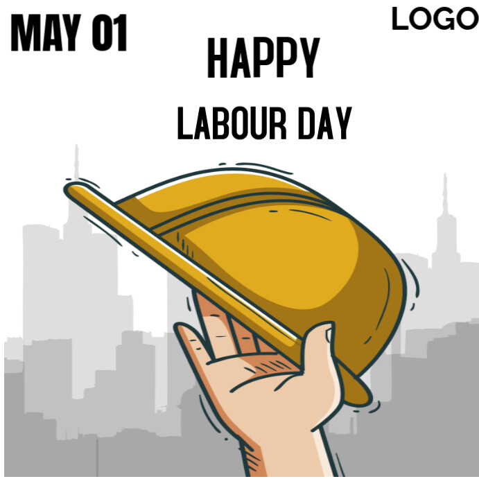 Joyful Happy Labour Day Instagram Post Template | PosterMyWall