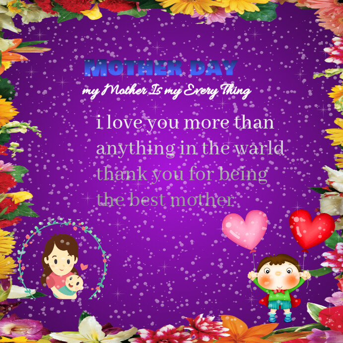 Copy of Joyful Happy Mother Day Instagram Post | PosterMyWall