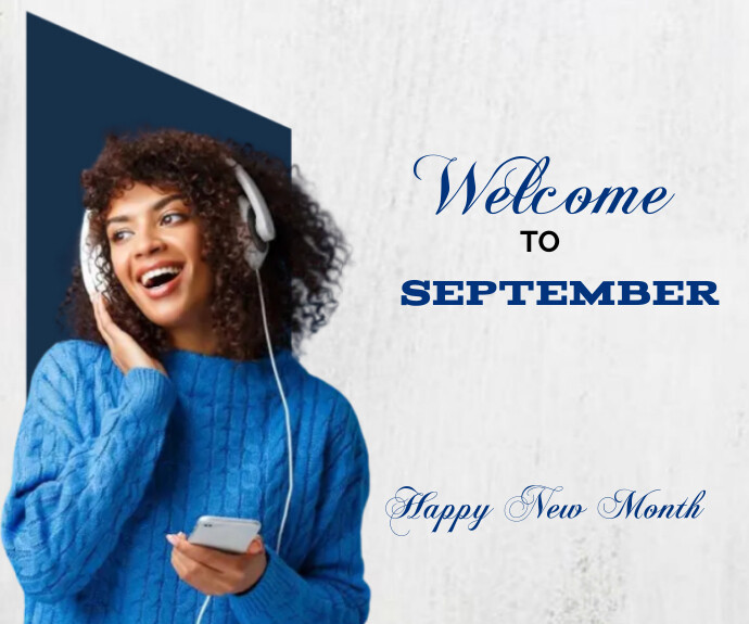 Copy of Joyful Happy New Month September Post Medium | PosterMyWall