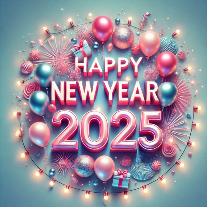 Copy of Joyful Happy New Year Greetings 2025 Instagram Post | PosterMyWall