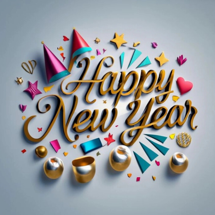 Copy of Joyful Happy New Year Instagram Post | PosterMyWall
