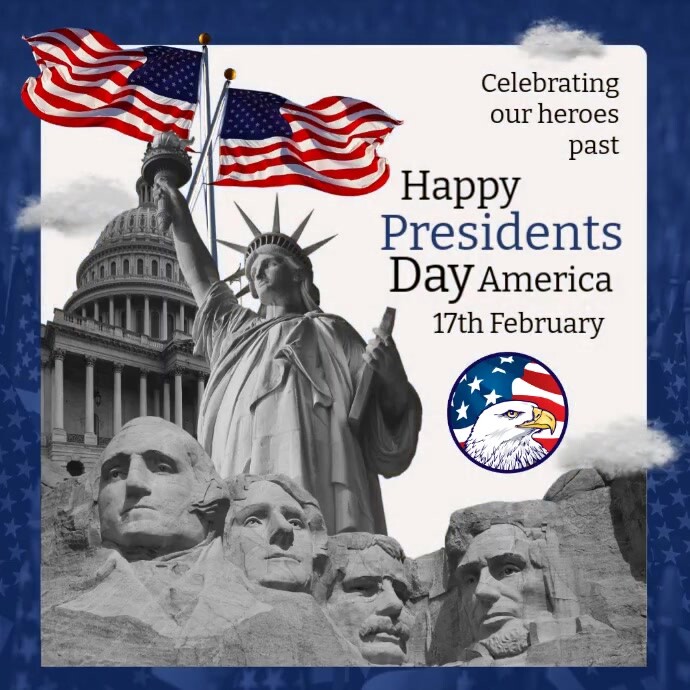 Copy of Joyful Happy Presidents Day Instagram Post | PosterMyWall