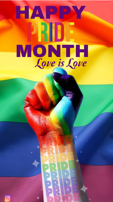 Joyful Happy Pride Month Instagram Story Template | PosterMyWall