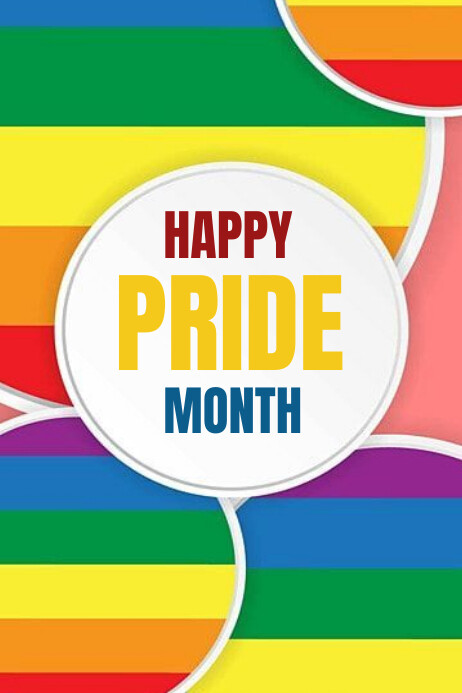 Joyful Happy Pride Month Poster Template | PosterMyWall