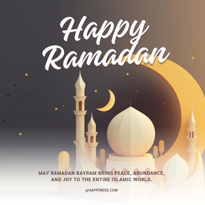 Joyful Happy Ramadan Instagram Post Template | PosterMyWall