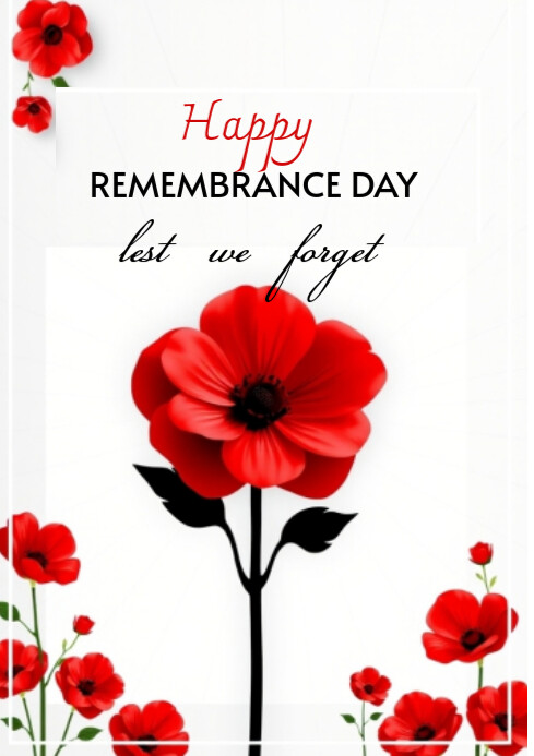 Joyful Happy Remembrance Day A4 Template | PosterMyWall