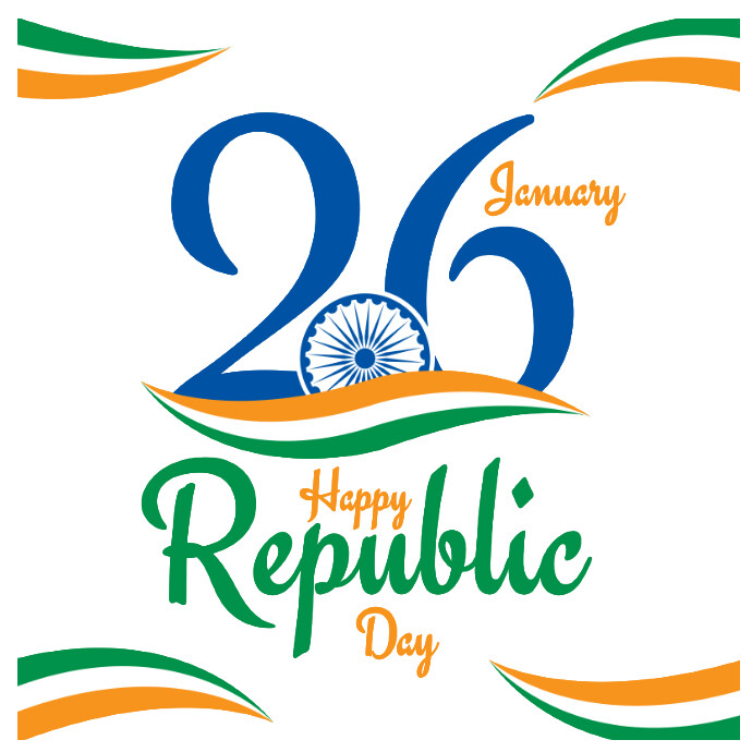 Joyful Happy Republic Day Logo Template | PosterMyWall