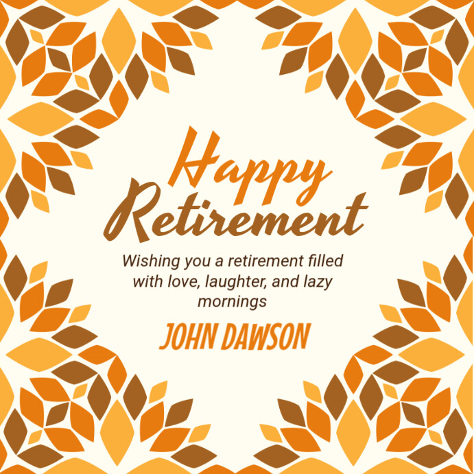 Joyful Happy Retirement Card Instagram Post เทมเพลต | PosterMyWall