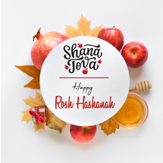 Joyful Happy Rosh Hashanah Instagram Post Template | PosterMyWall
