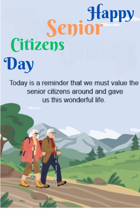 Copy of Joyful Happy Senior Citizens Day Celebrations | PosterMyWall