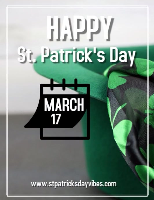 Copy of Joyful Happy St. Patrick's Day Flyer (us Letter) | PosterMyWall