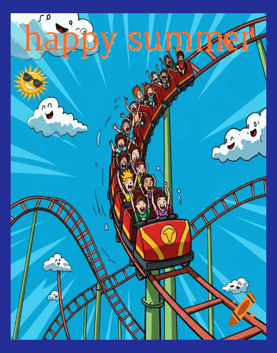 Joyful Happy Summer Poster/wallboard Template | PosterMyWall