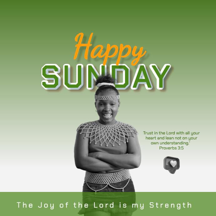 Modèle Joyful Happy Sunday Instagram Post | PosterMyWall