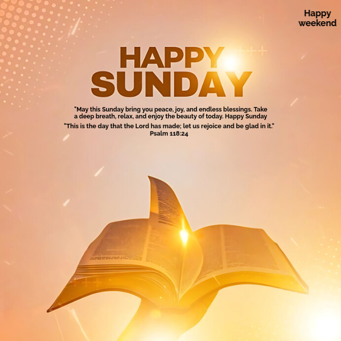 Copy of Joyful Happy Sunday Instagram Post | PosterMyWall